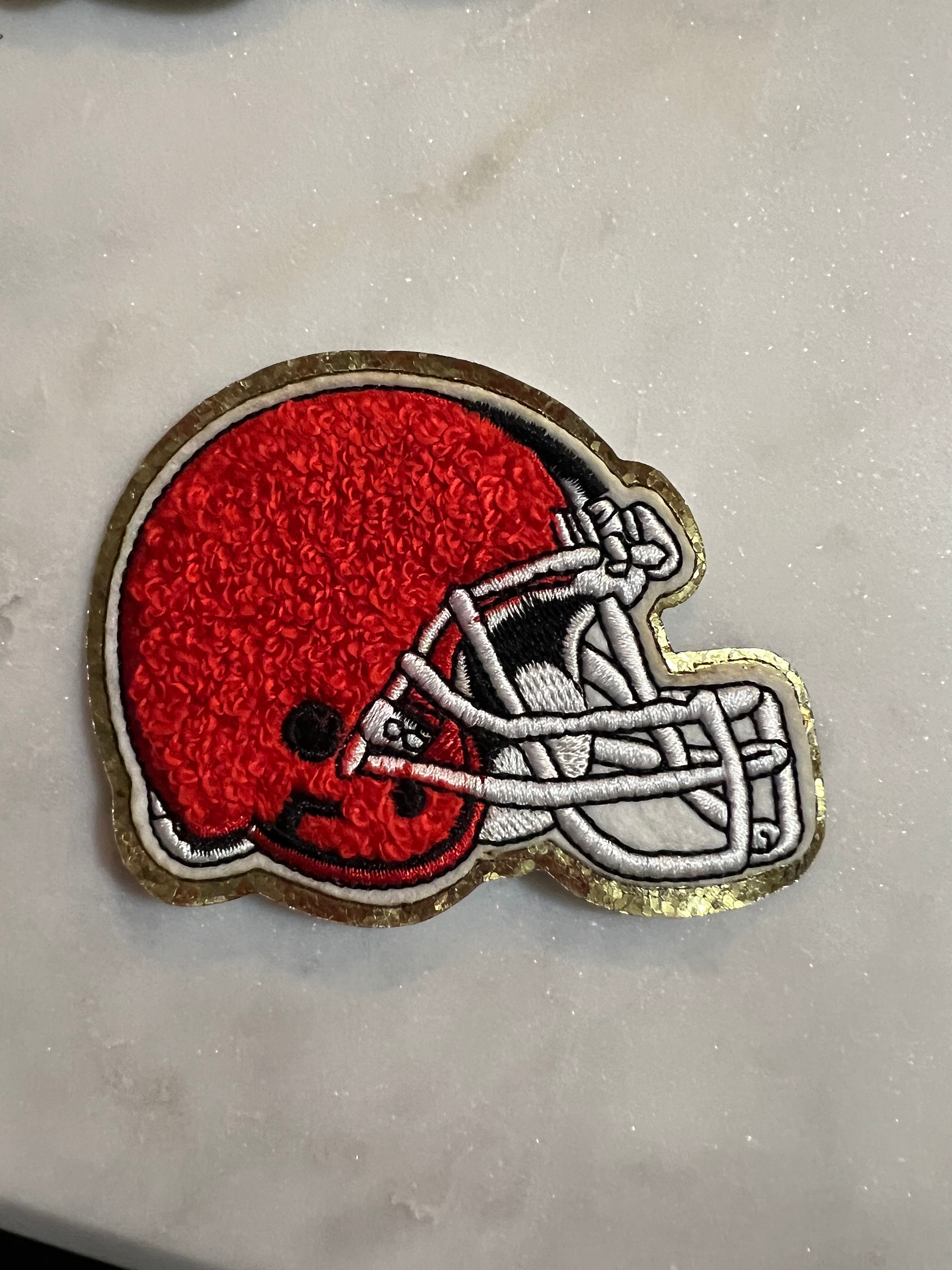 Game Day Helmet Football Trucker Hat Patch Sports Autumn Vibes Iron on ...
