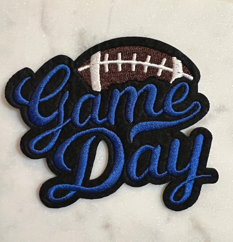 Game Day Football Trucker Hat Patch Sports Autumn Vibes Iron on ...