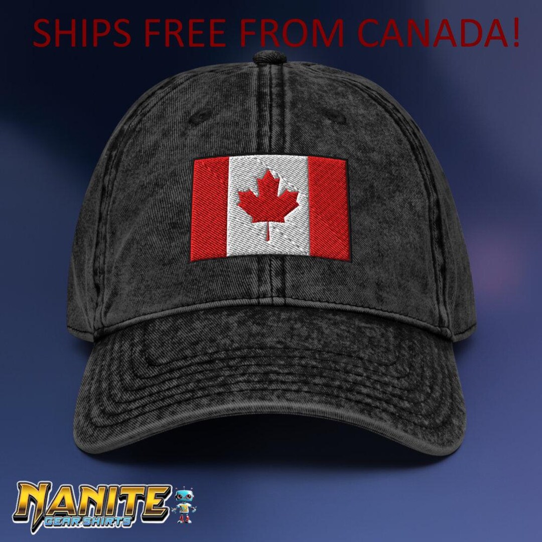 Premium Canadian Flag Hat Canada Flag Cap Canadian Made Maple Leaf Hat ...