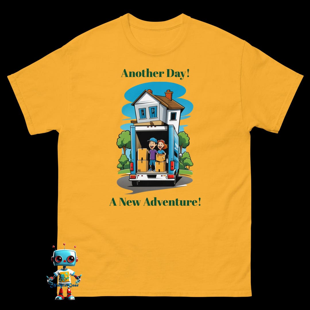 Adult Unisex T Shirt, Moving Adventure Tee, Moving Day Shirt, Moving ...