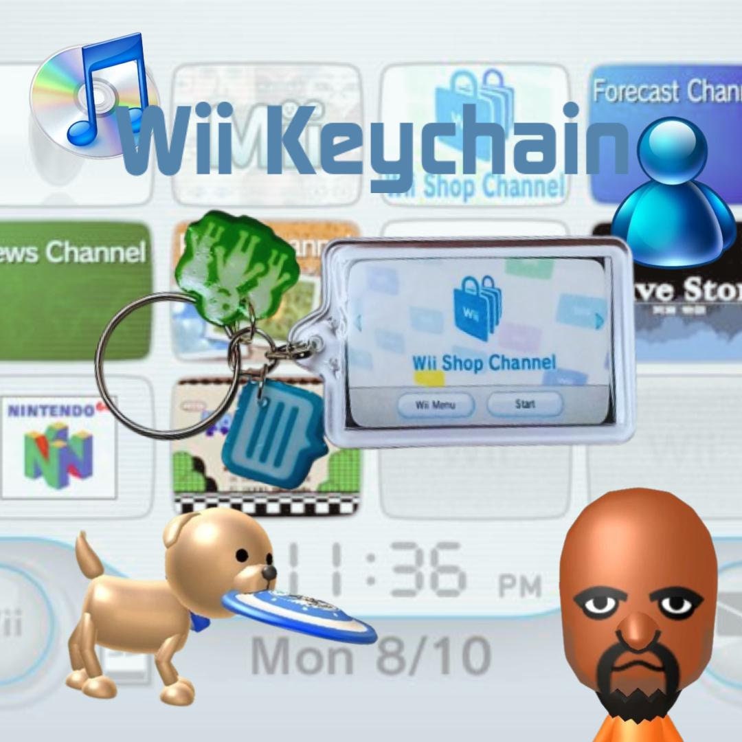 2000s Frutiger Aero Inspired Keychain (wii) - Etsy