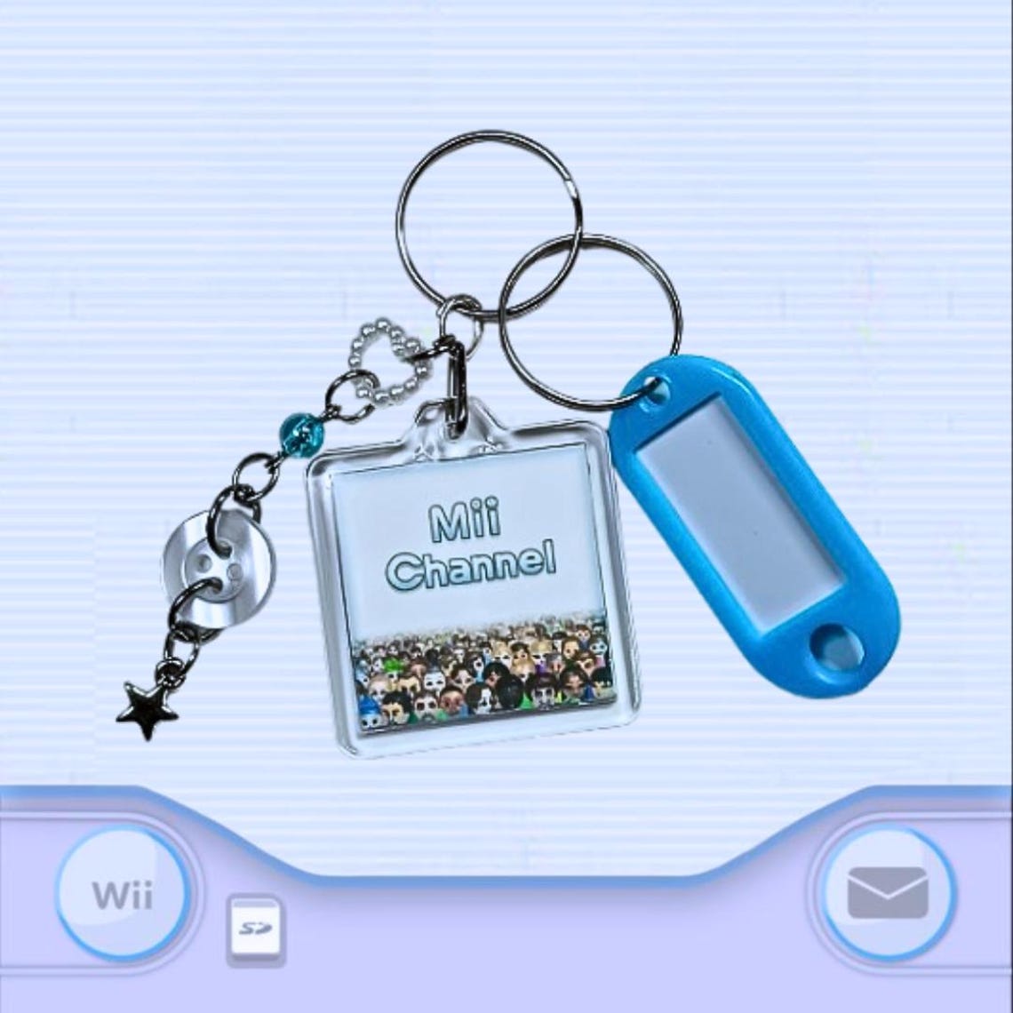 2000s Frutiger Aero DIY Wii Keychain Y2K Aesthetic - Etsy