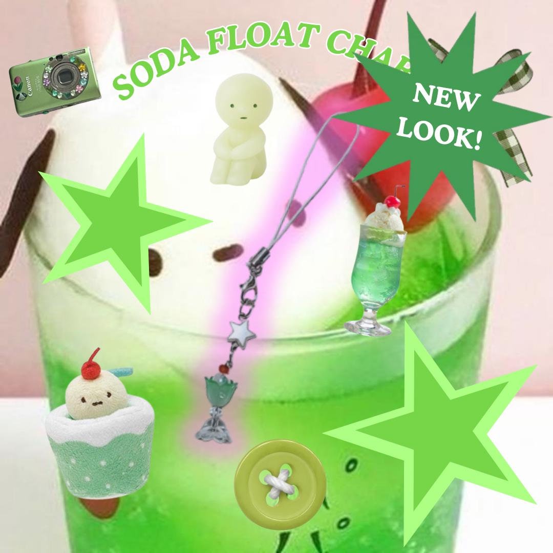Cream Soda Charm Y2K Cutecore Kawaiicore Heisei Inspired - Etsy