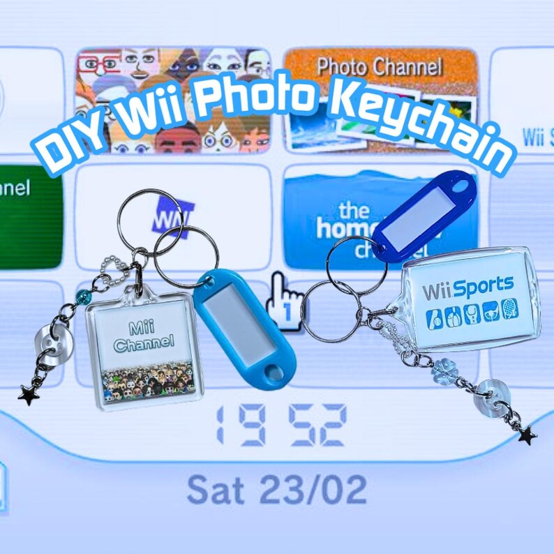 2000s Frutiger Aero DIY Wii Keychain Y2K Aesthetic - Etsy