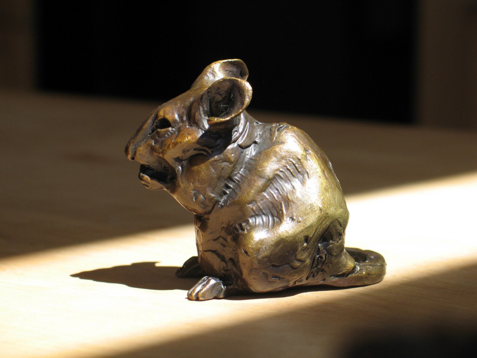 Chubby Mouse bronze About 2.5 Inches Tall | Etsy