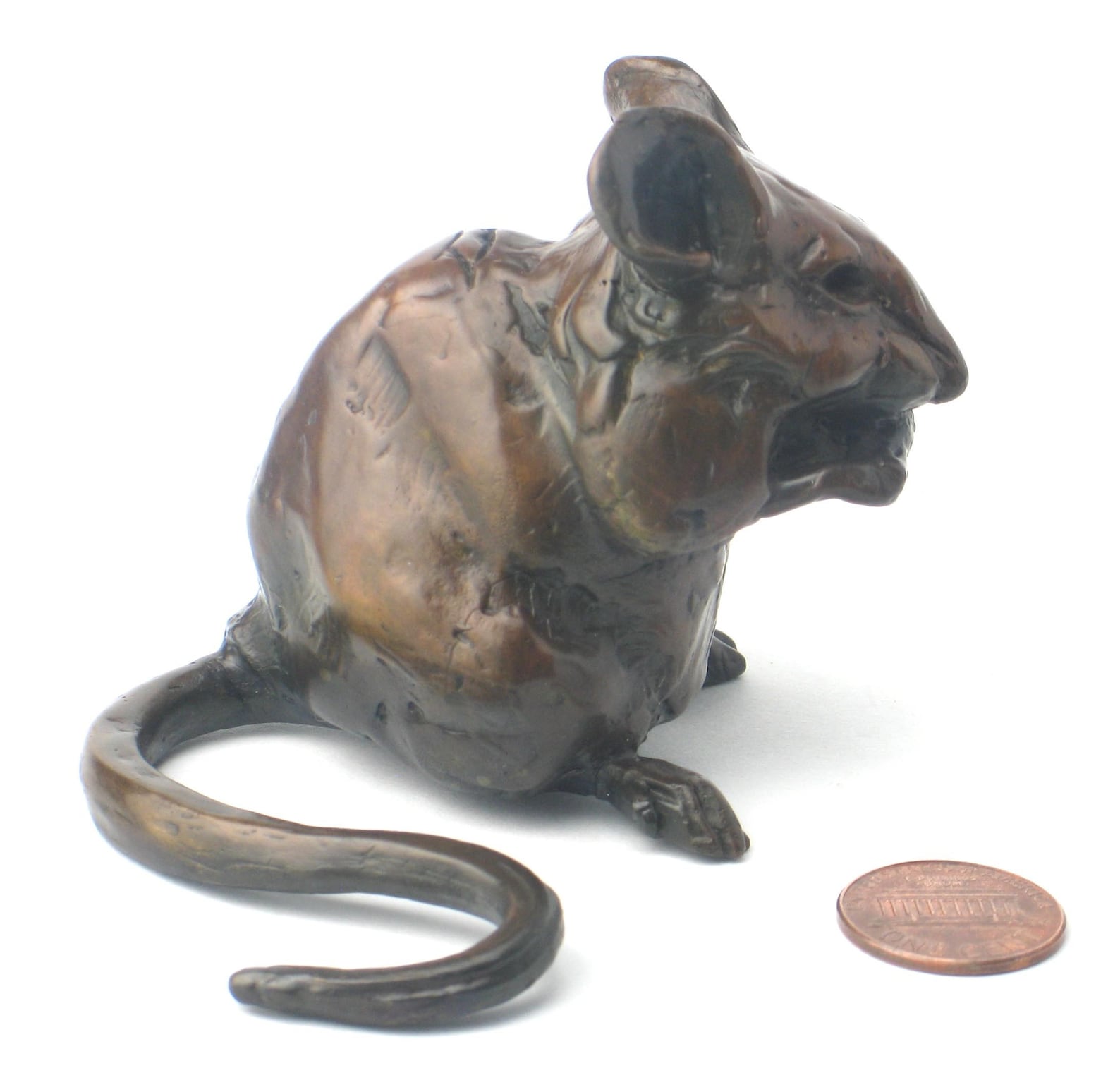 Chubby Mouse (bronze) About 2.5 Inches Tall - Etsy