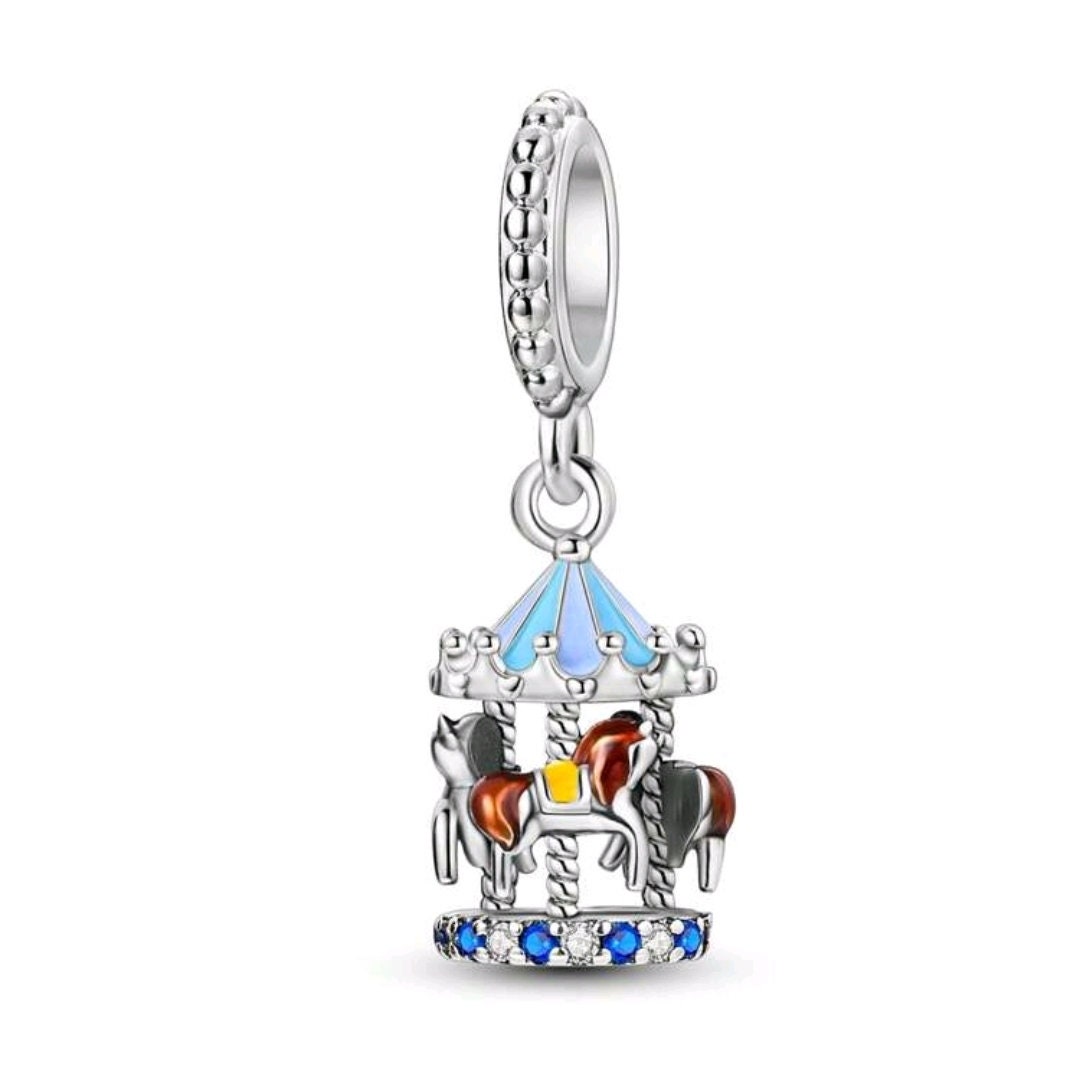 Carousel Silver Charm,charm for Gift,carousel Silver Charm, Silver 925 ...