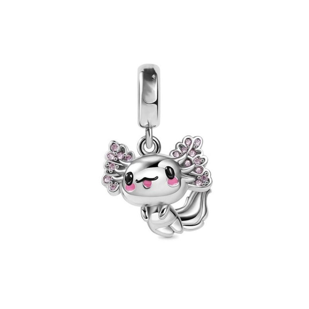 Axolotl Silver Charm,gift Charm for Animals Lovers, Axolotl Silver ...