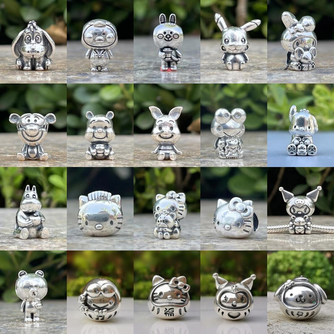 Keroppi Silver Charm,totoro Charm,hello Kitty Charm,pikachu Charm ...