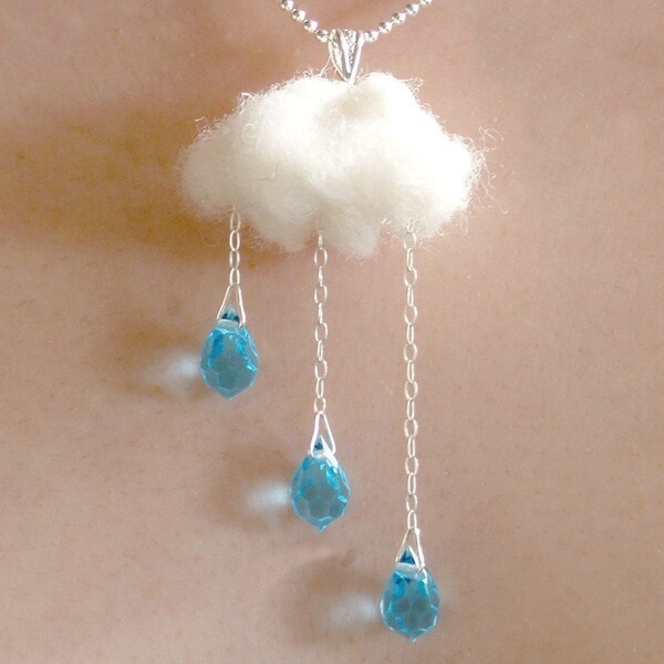 Rain Necklace - Etsy