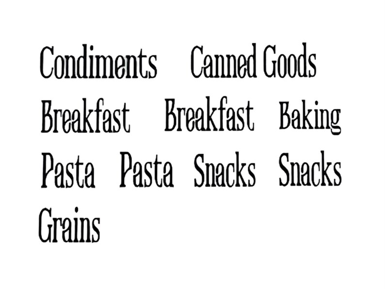Labels/ Pantry Labels Bundle/ Pantry/ Kitchen Signs/ Pantry Shelves ...