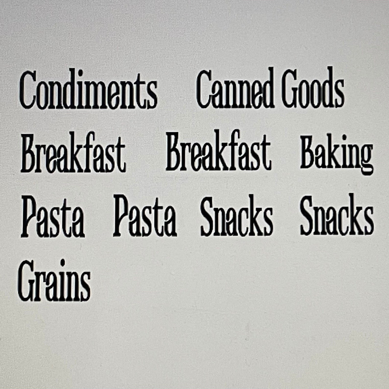 Labels/ Pantry Labels Bundle/ Pantry/ Kitchen Signs/ Pantry Shelves ...