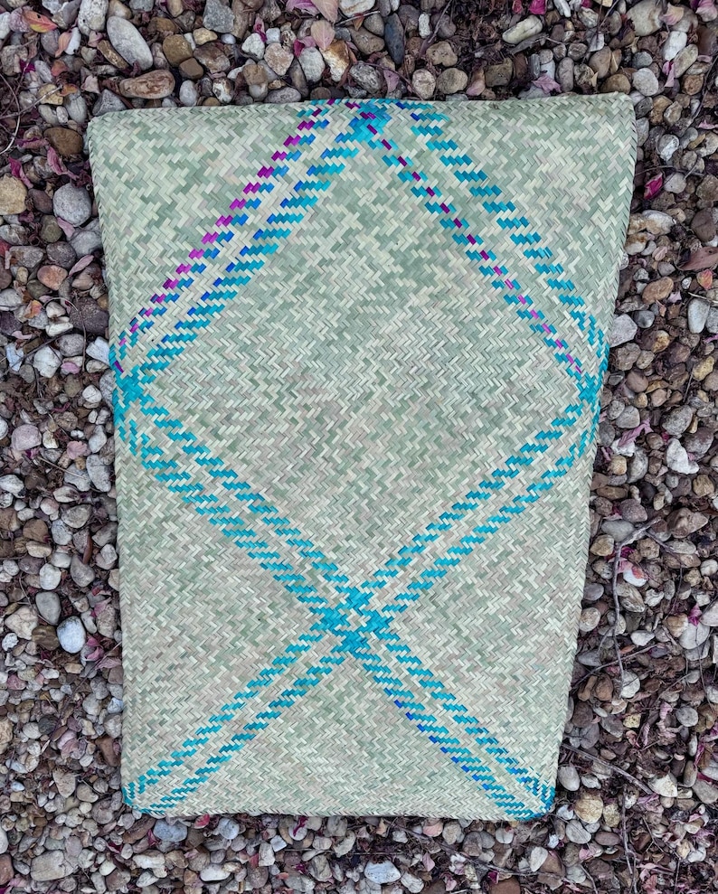 Organic Handwoven Palm Petate Mat From Oaxaca - Etsy
