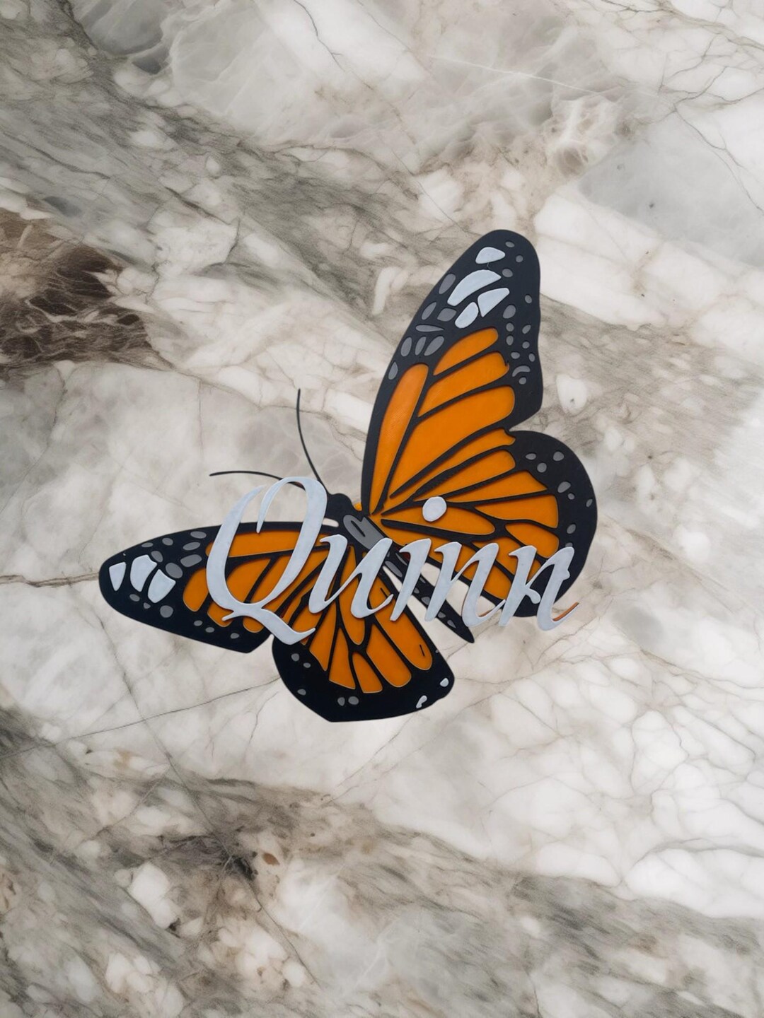 Personalized Monarch Butterfly Wall and Door Sign – Custom Wing Color ...