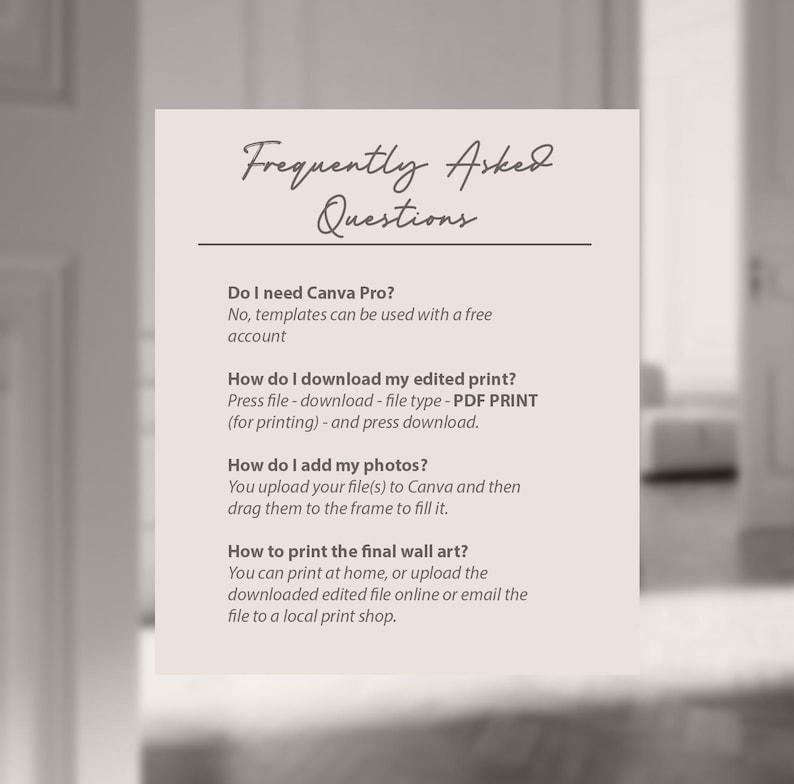 Custom Photo Stripe Canva Template, Personalised Print Photo Wall Art ...