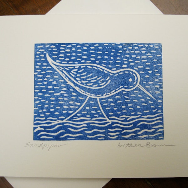 Linocut Cards - Etsy