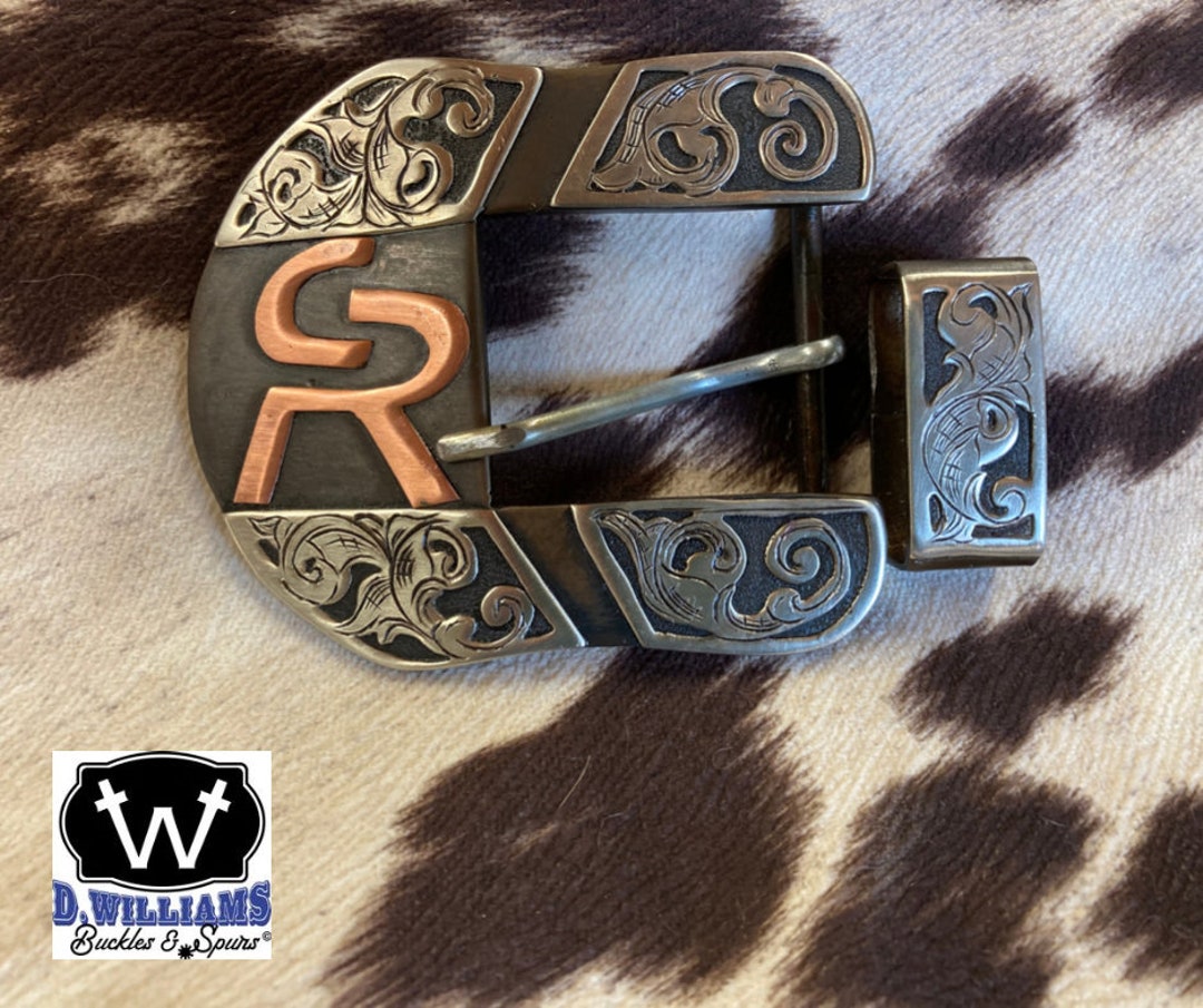 CUSTOM Belt Buckle, Mens Ranger Buckle, 2 Piece, Western Belt Buckle ...