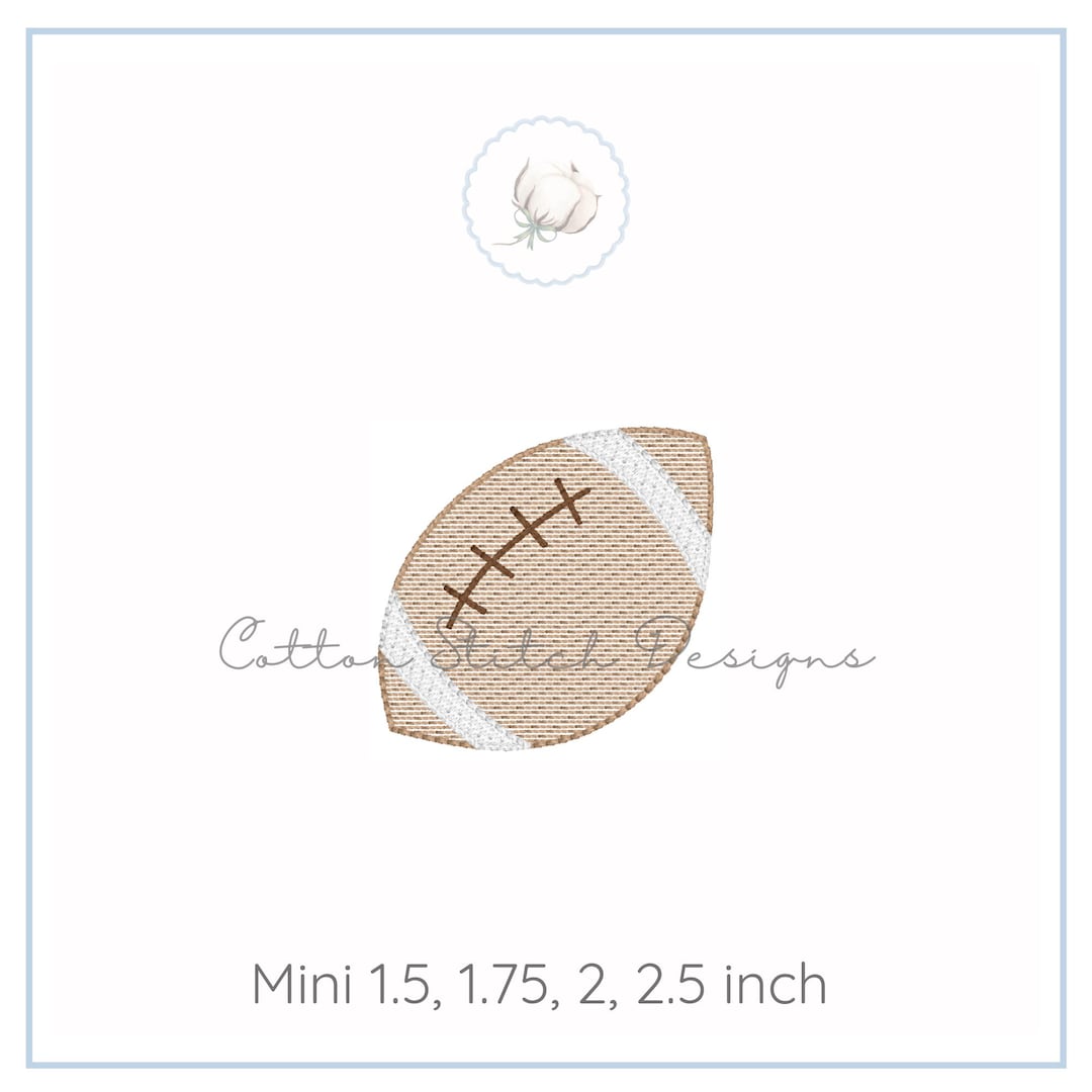 Mini Football Sketch Stitch Embroidery Design - Etsy