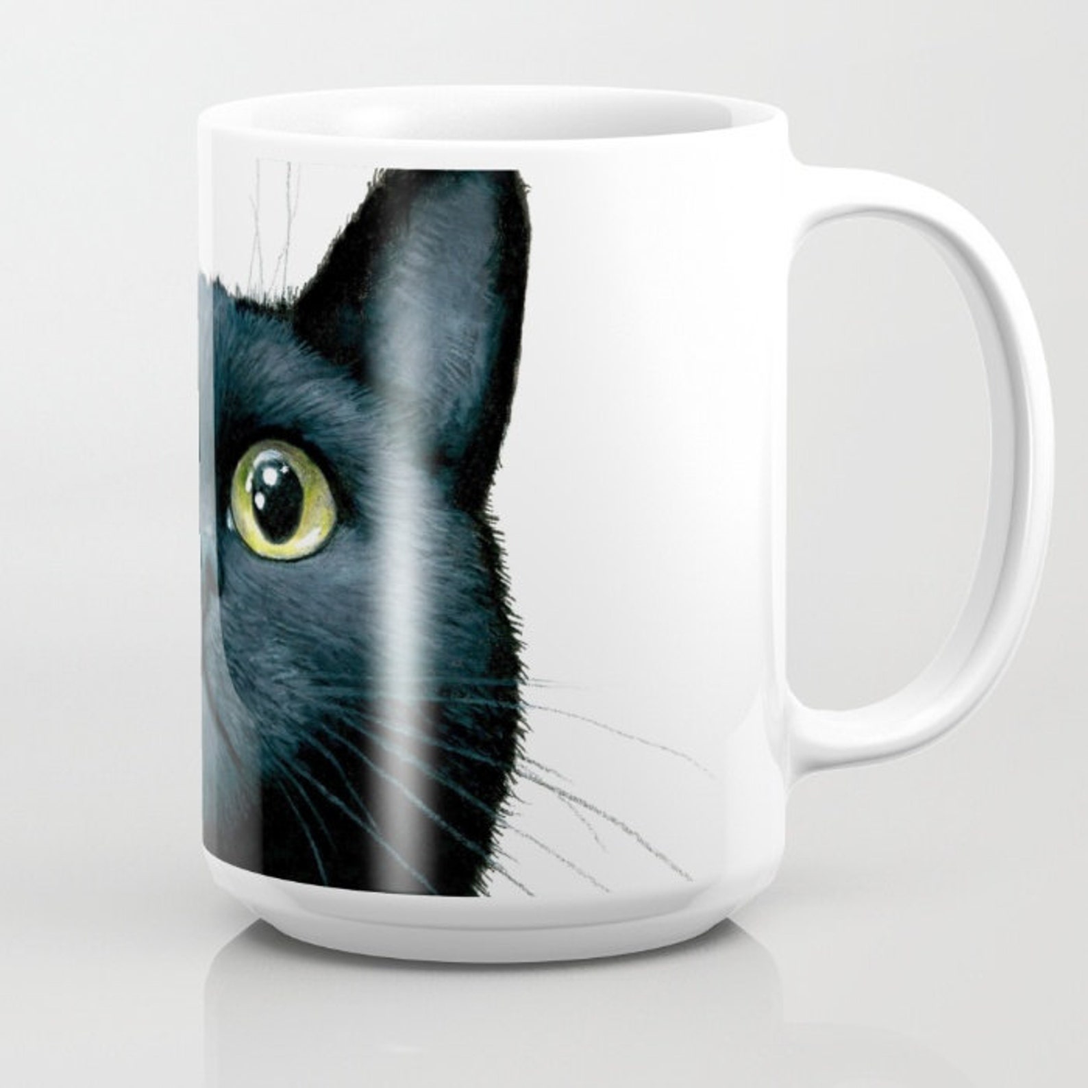 Coffee Mug Black Cat Mug Black Cat Coffee Mug Cup Black | Etsy