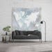 Wall Tapestry Wall Hanging World Map Light Blue Grey Design - Etsy