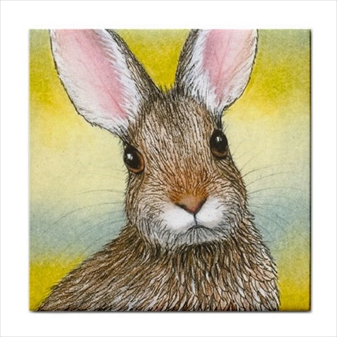 Ceramic Tile 6x6 Inches Decorative Tile Rabbit Bunny Hare - Etsy