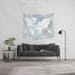 Wall Tapestry Wall Hanging World Map Light Blue Grey Design - Etsy