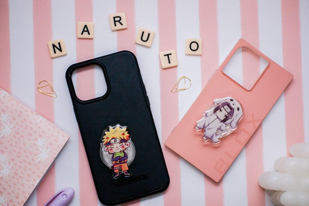 Naruto Anime Acrylic Phone Grip Cute Anime Character Grip, Kawaii Phone ...