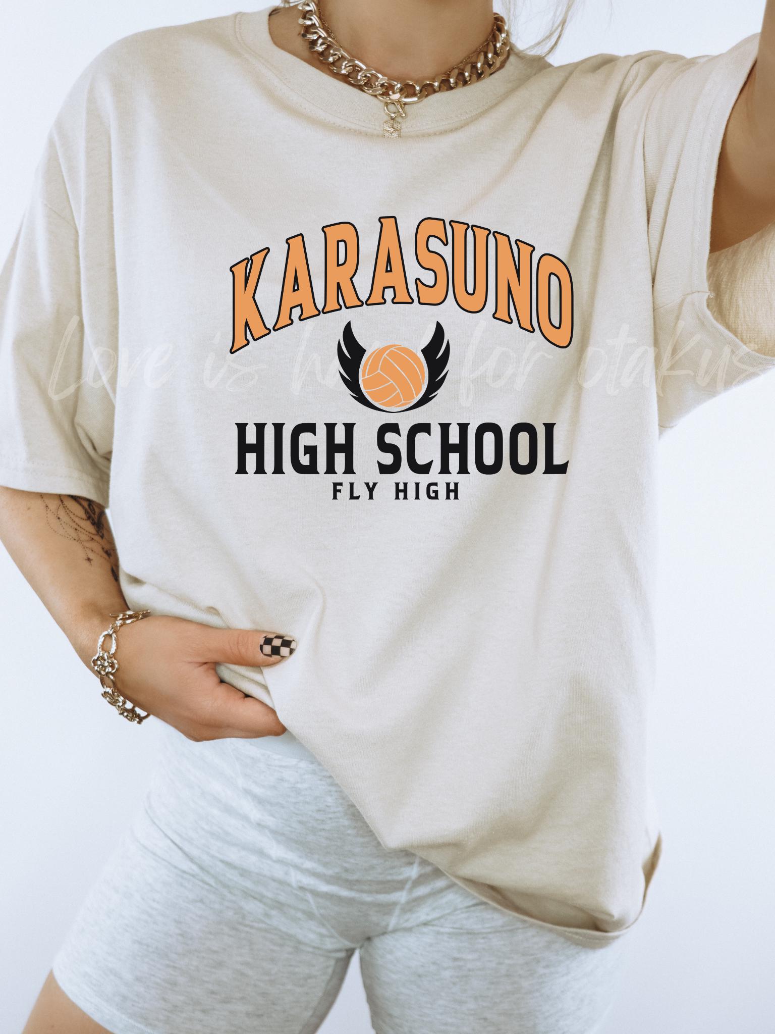 Unisex Haikyuu Karasuno High T-shirt Haikyu Volleyball Anime Top, Cute ...