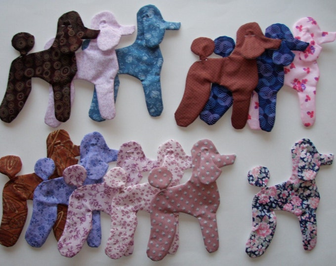 Poodle Appliques for Quilt Blocks Set of 12 Style 1 Lot 25 - Etsy