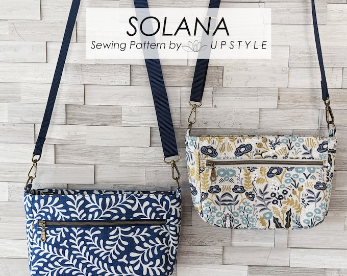 Cross Body Purse PDF Sewing Pattern Medium Sheila Shoulder Bag EASY ...