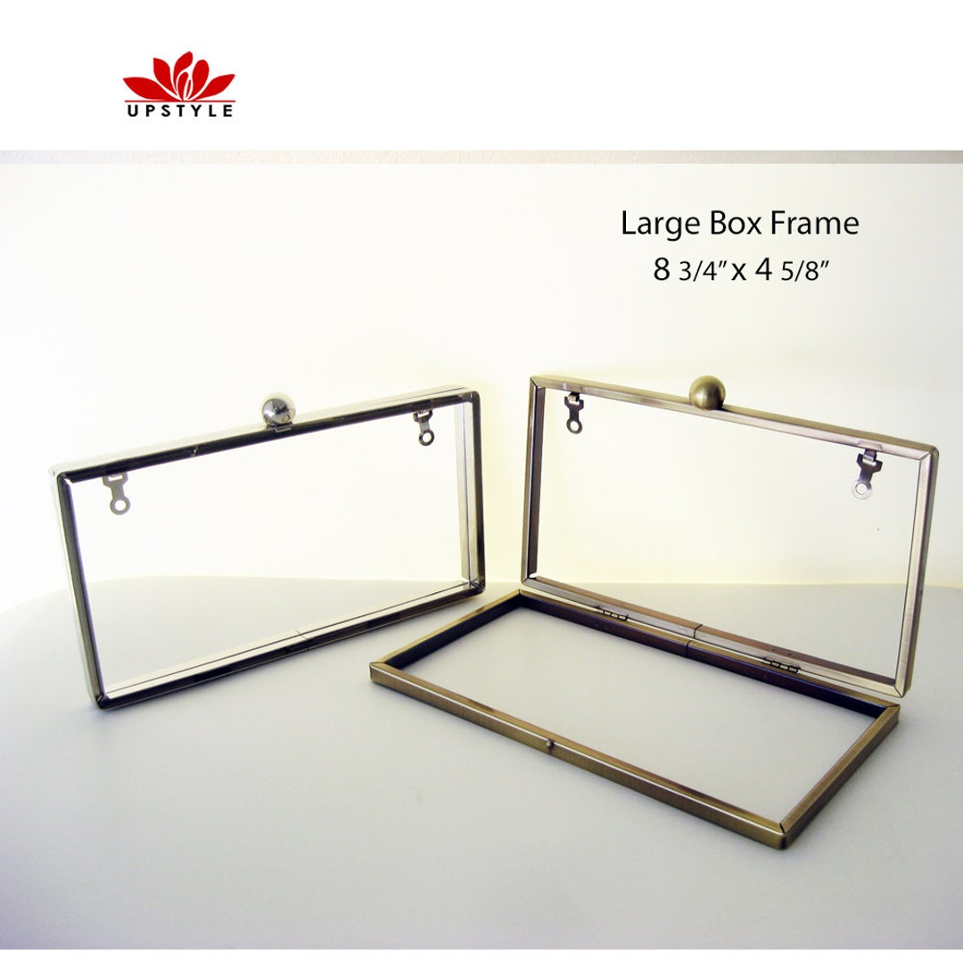 Large Box Clutch Purse Frame – Minaudiere, Antique Gold or Nickel With ...