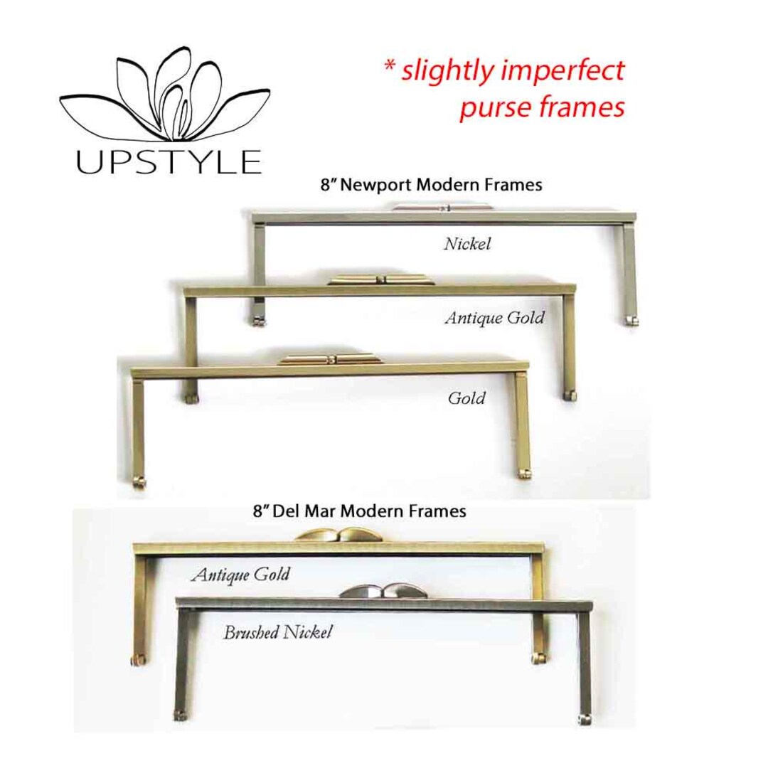 Set of 5 Modern 8" Clutch Purse Frames - Slightly Imperfect - Etsy