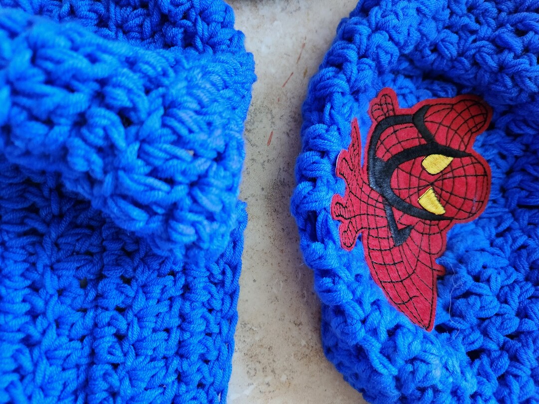Icy Blues for Spiderman...baby Boy Needs a Hat and Scarf Set Free Gift ...