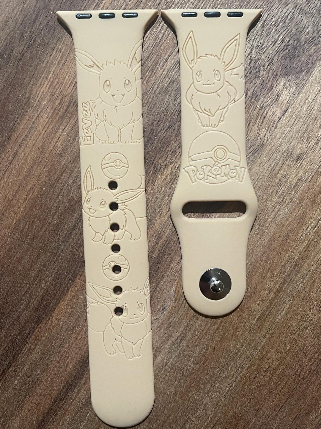 Anime Cute Fox Character Themed Engraved Design on a Silicone Watch ...
