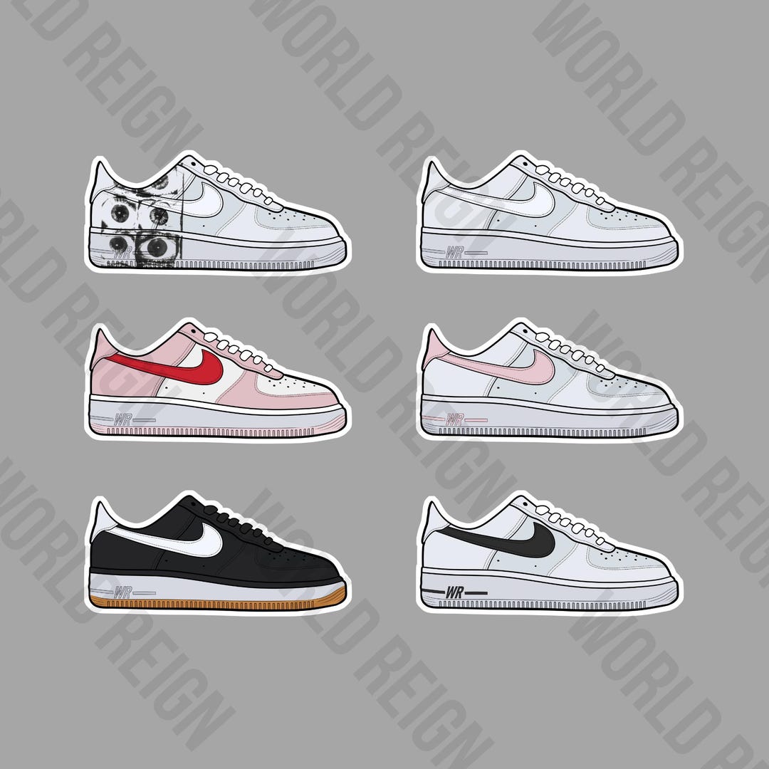 Air Force Low Vinyl Sticker Sneaker Stickers - Etsy