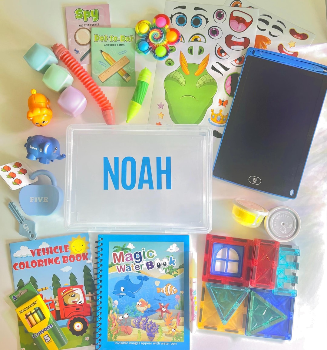 Montessori Busy Box Ages 2 to 5, Toddler and Preschool Learning Kit ...