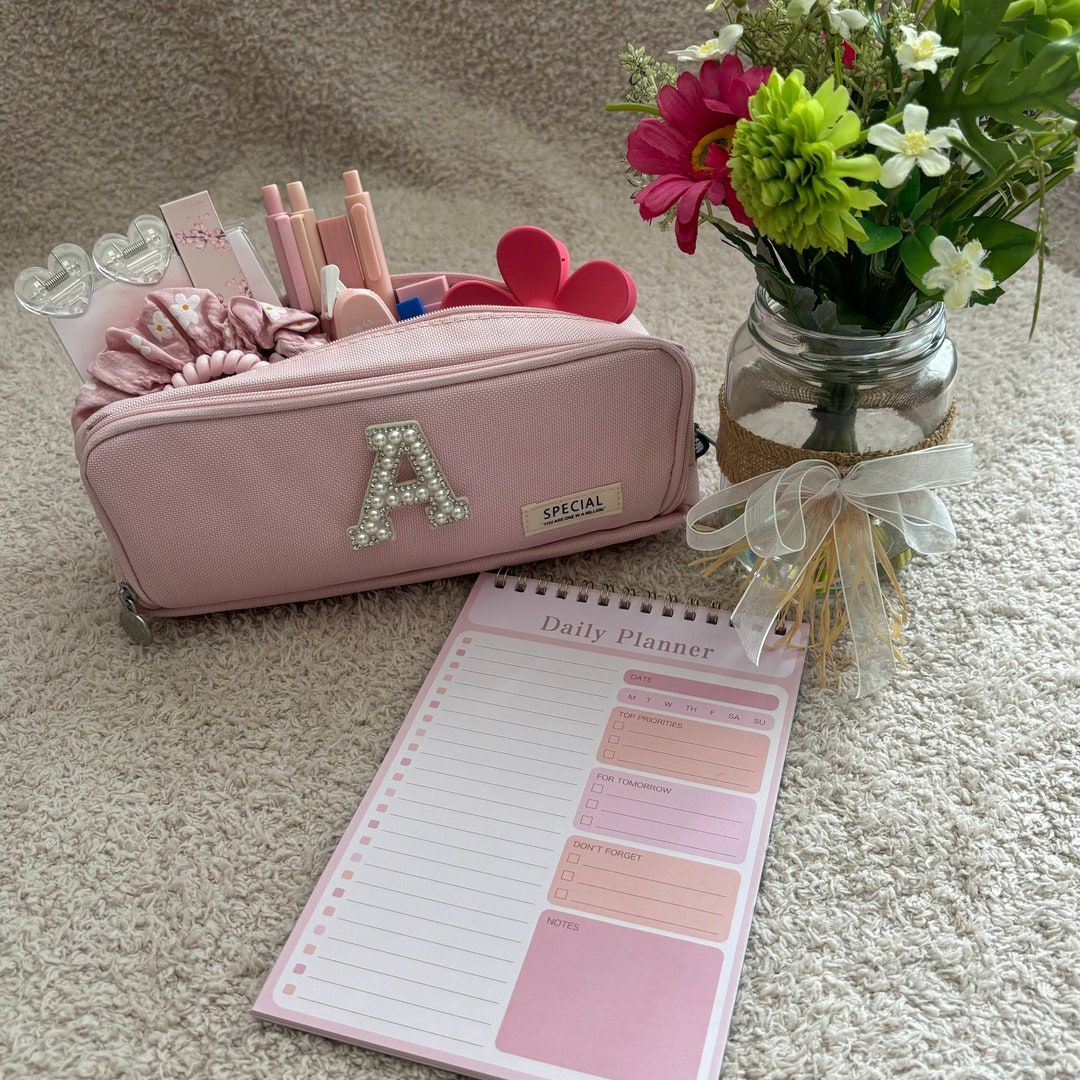 Custom Back to School Pencil Case Set, Gift Idea for Student, Going to ...