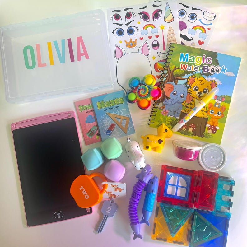 Montessori Busy Box Ages 2 to 5, Toddler and Preschool Learning Kit ...