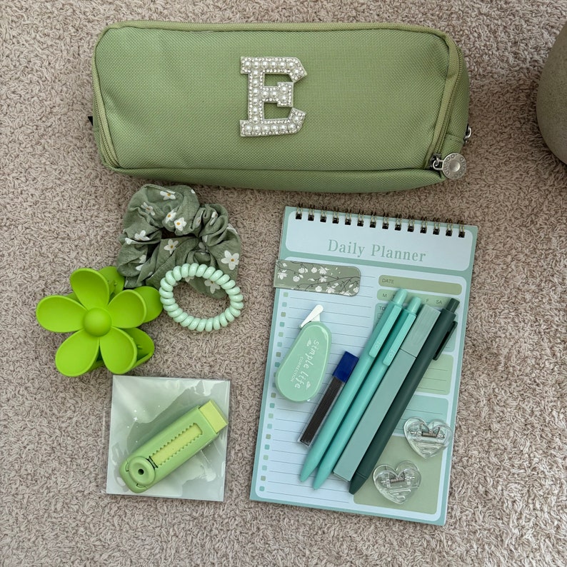 Custom Back to School Pencil Case Set, Gift Idea for Student, Going to ...