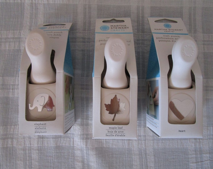 Free Shipping: Martha Stewart NIB Paper Punch Set/three Punches/heart ...