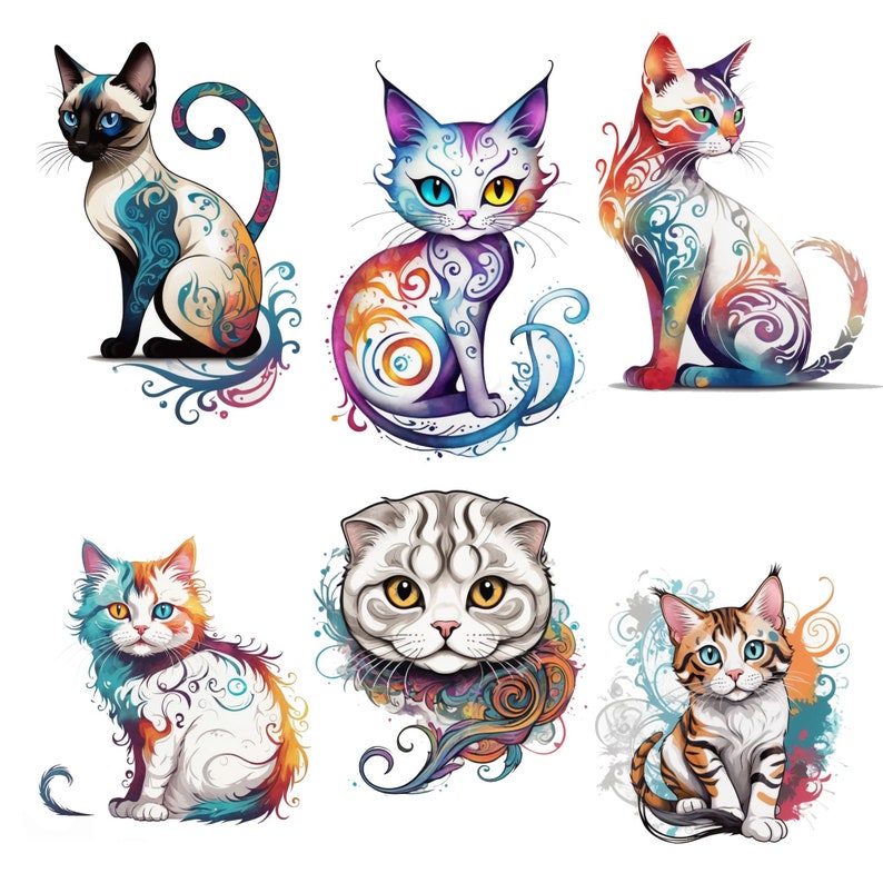The World's Most Popular Cat Breeds - 200 Vibrant Tattoo Design ...