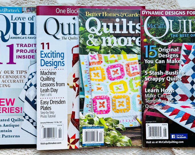 Assortment of Quilting Magazines Set of 5 Mccall's Better Homes and ...