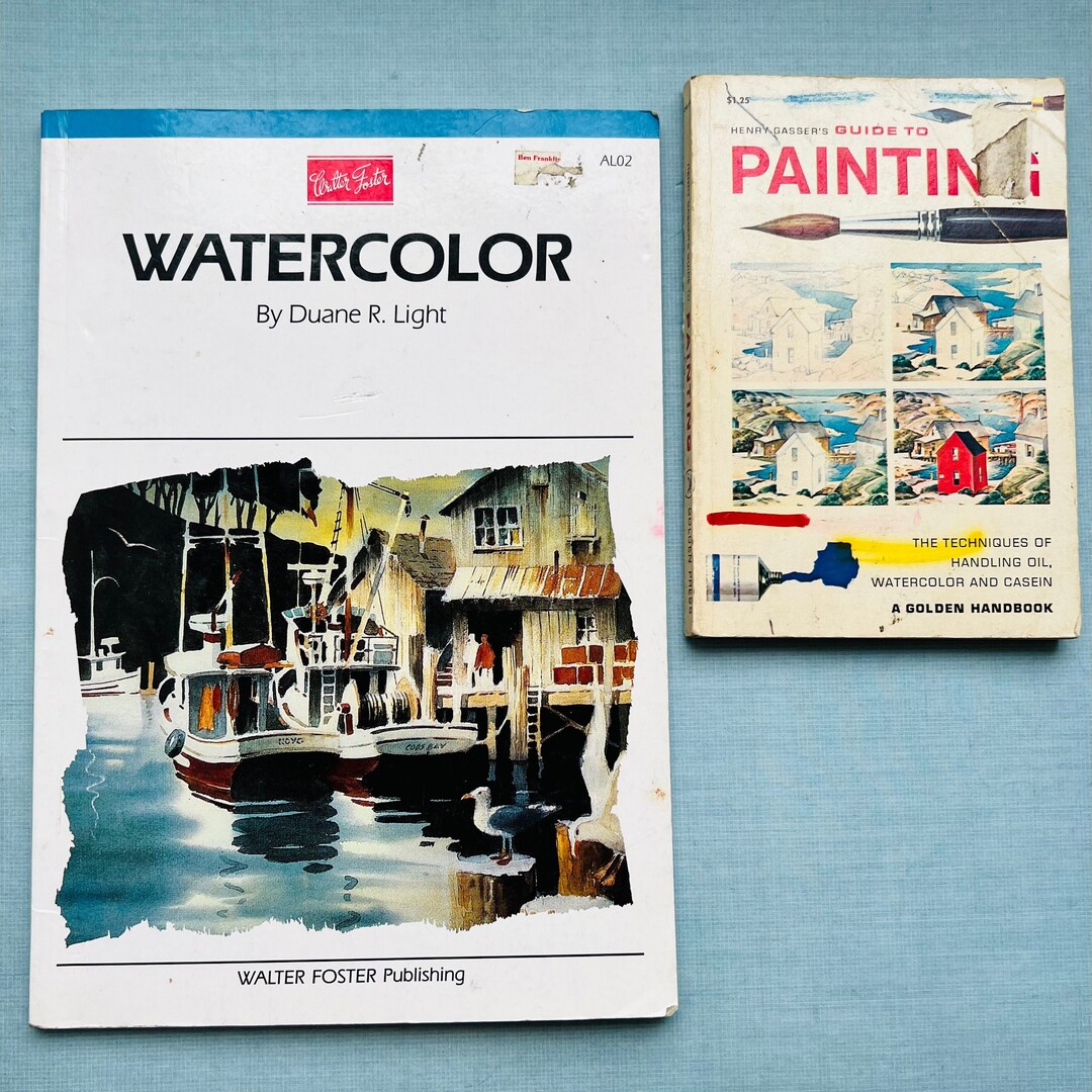 Set of 2 Vintage Painting and Watercolor Books Henry Gasser's Guide to ...