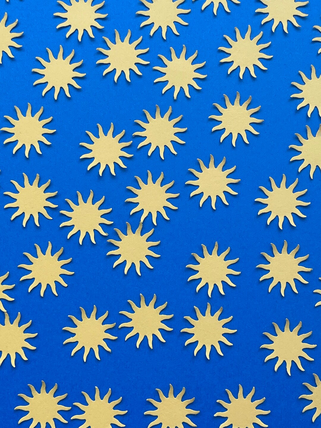 Sunburst Confetti 100 to 500 Pieces Your Choice Bright Yellow or Book ...