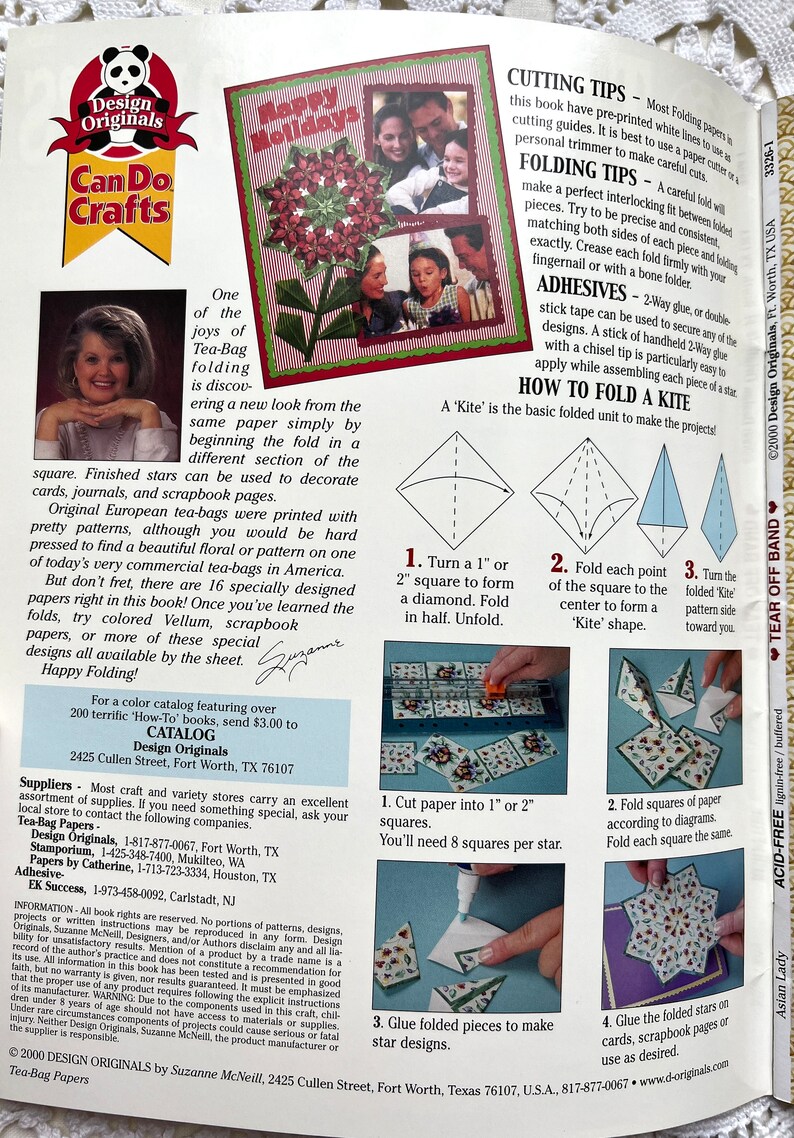 Paper Craft Book Tea Bag Papers by Deborah Rodgers Can Do Crafts No ...