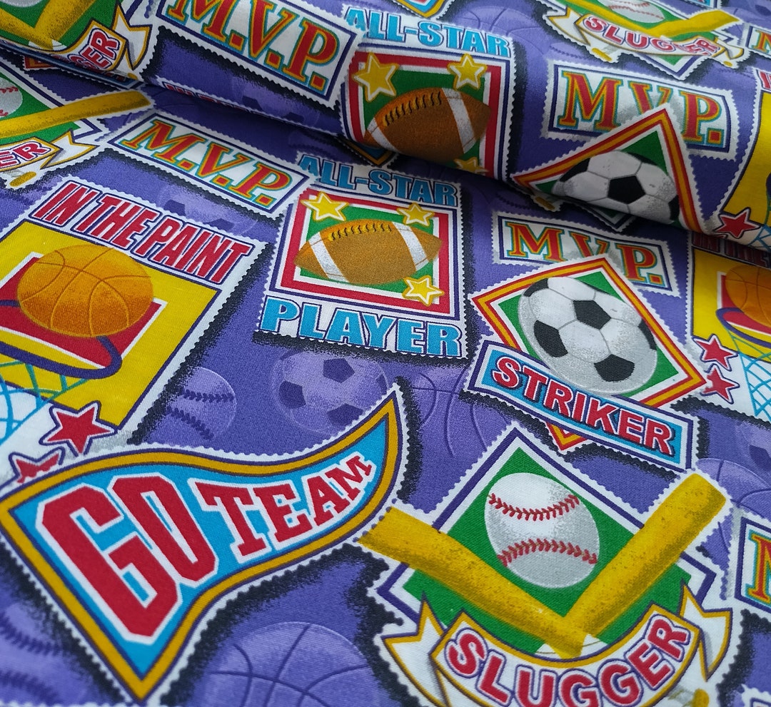 By the HALF Yard MVP Sports Basketball Baseball Football Soccer Go Team ...