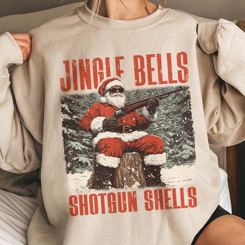 Shotgun Shell Santa Shirt - Etsy
