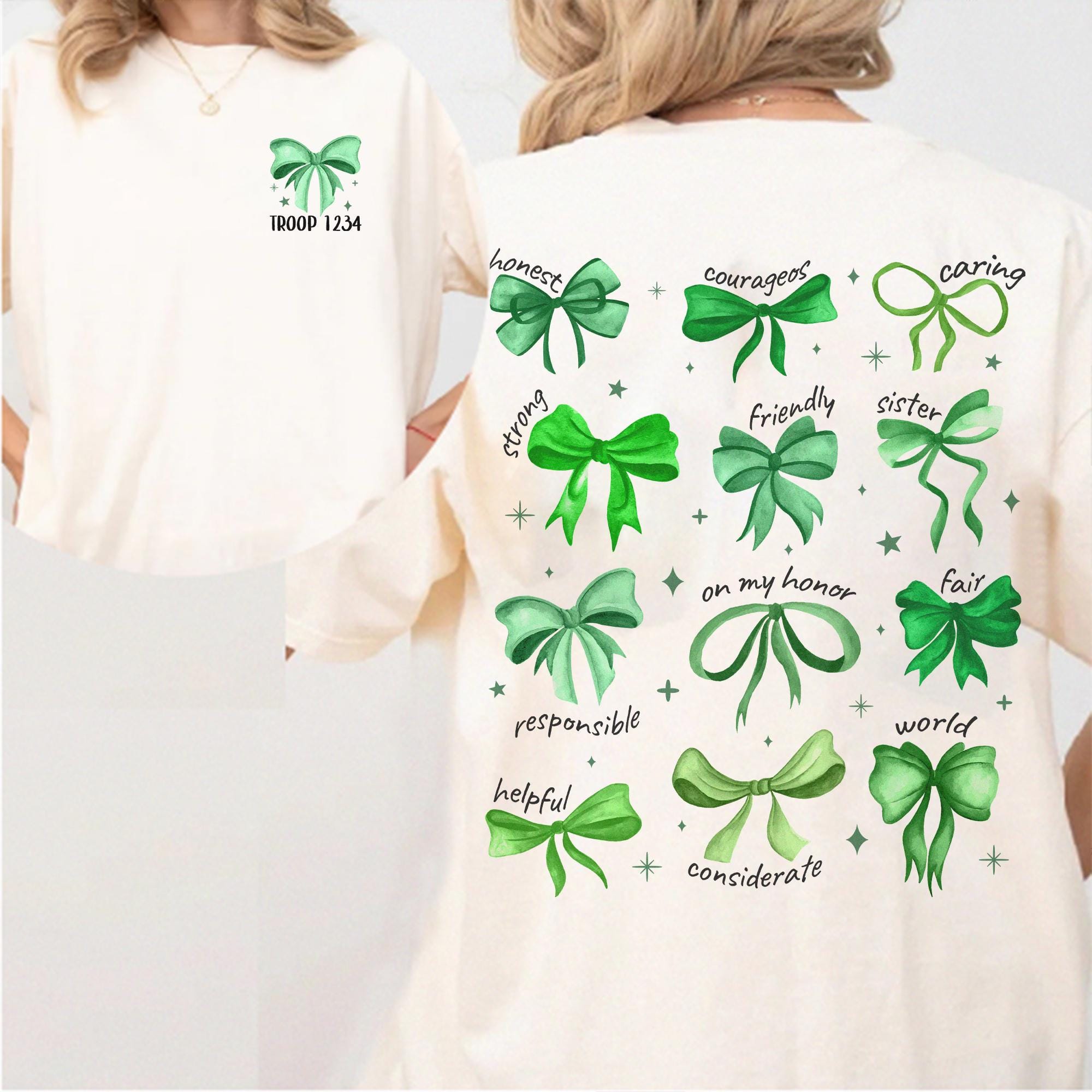 Custom Scout Troop Bow Shirt, Personalized Troop Shirts, Scout Team ...