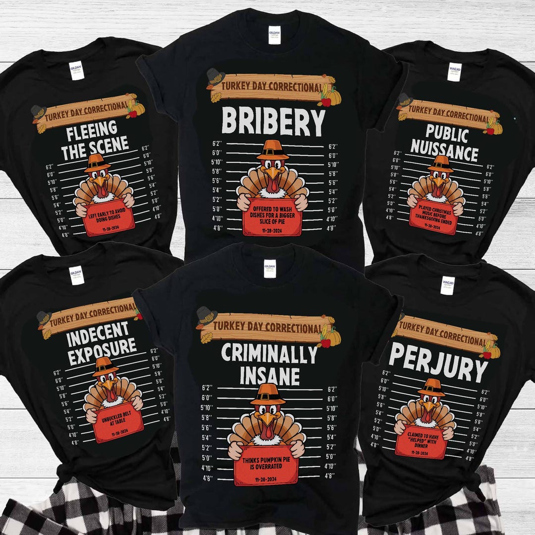 Custom Matching Family Thanksgiving Shirts, Funny Group Thanksgiving ...