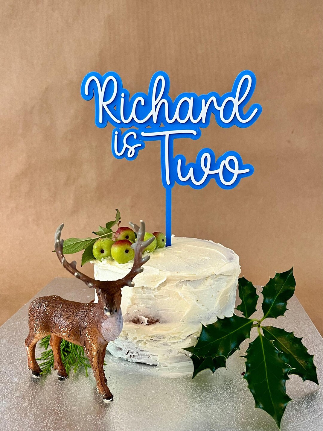 Personalized 3D Printed Cake Topper, Custom Name & Age - Etsy